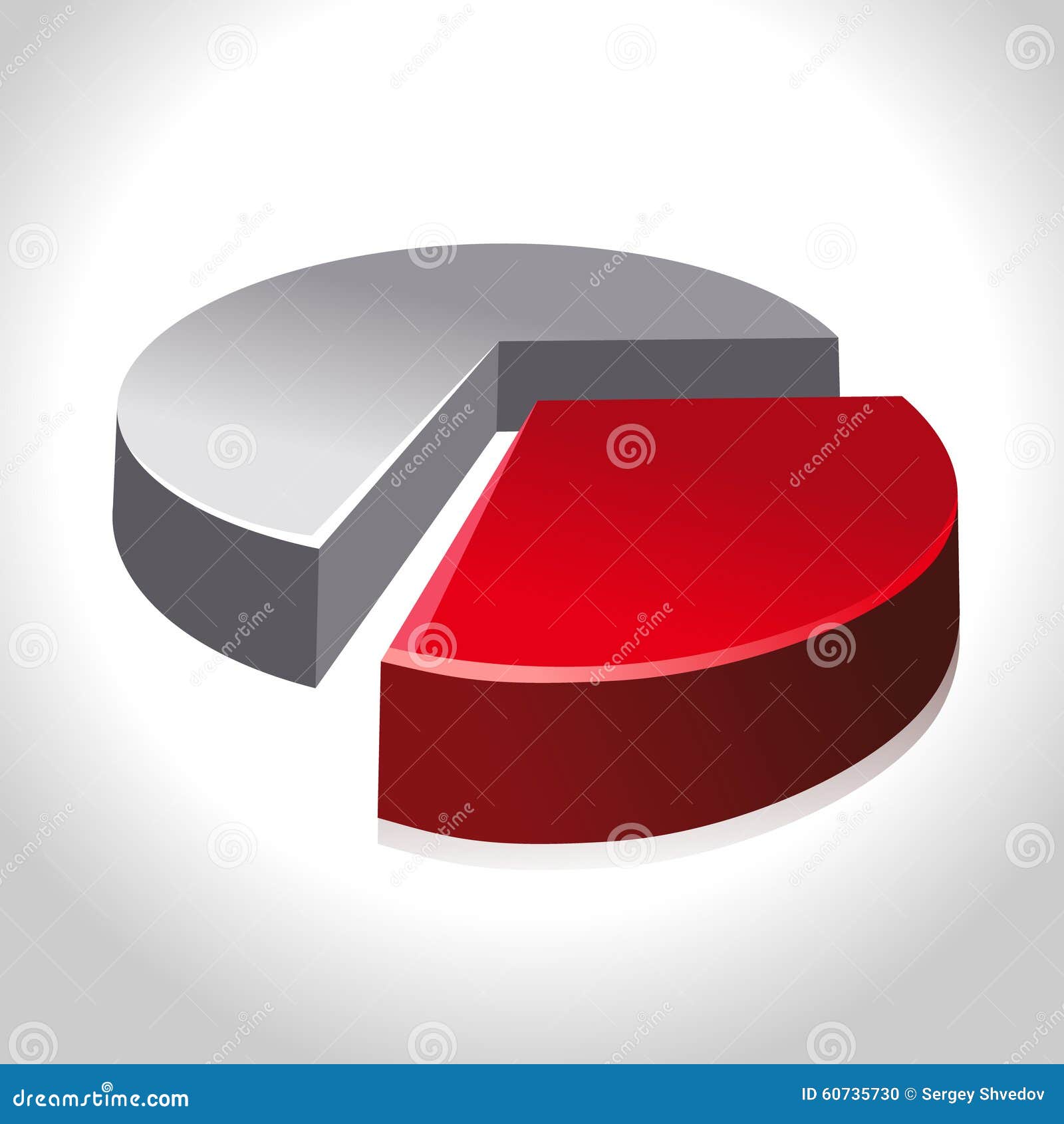 Pie chart icon stock vector. Illustration of information - 60735730