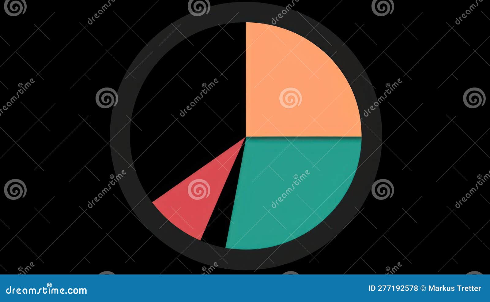 A Pie Chart Icon Representing the Graphical Representation of Data ...
