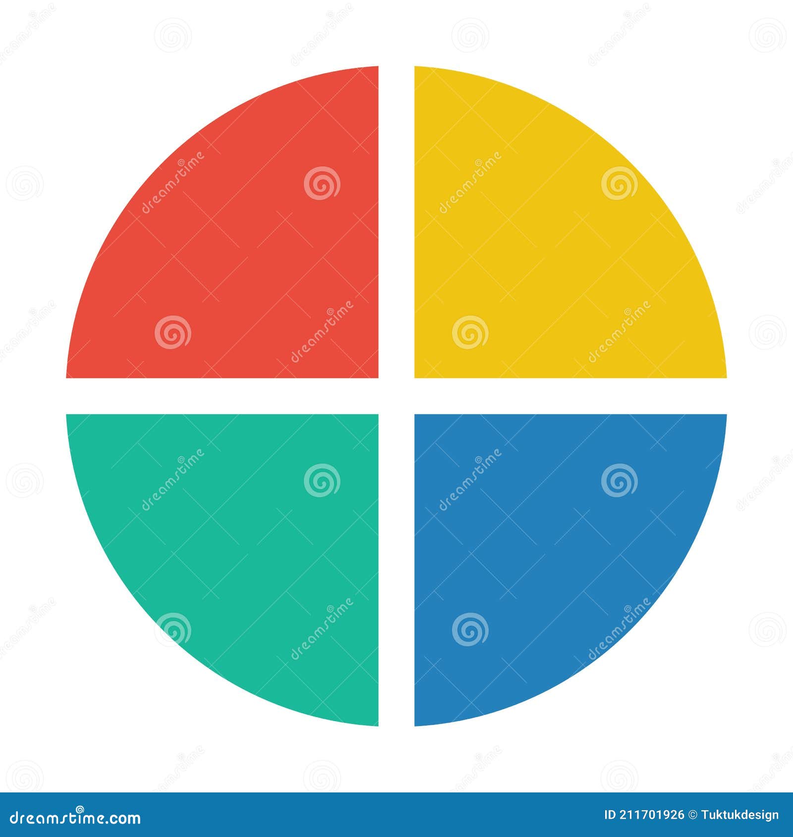 Pie Chart Icon Vector Diagram for Data and Information in a Flat Color ...