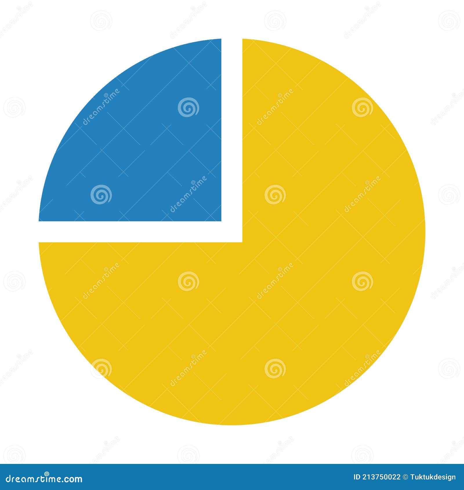 Pie Chart Icon Vector Graph Diagram Symbol for Big Data Analytics ...