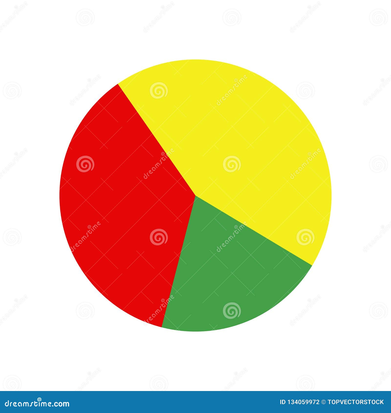 Pie Chart Icon Vector Isolated on White Background, Pie Chart Sign ...