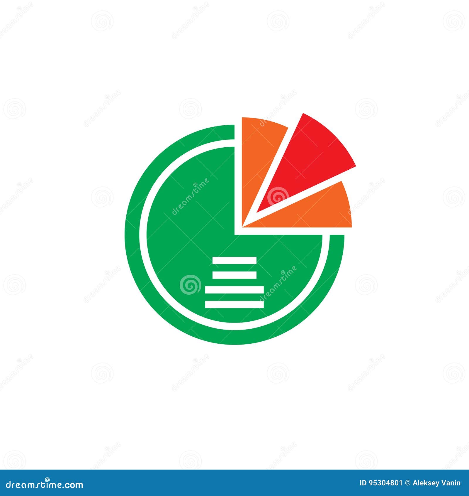 Pie Chart Icon Vector, Solid Logo, Pictogram Isolated on White Stock ...