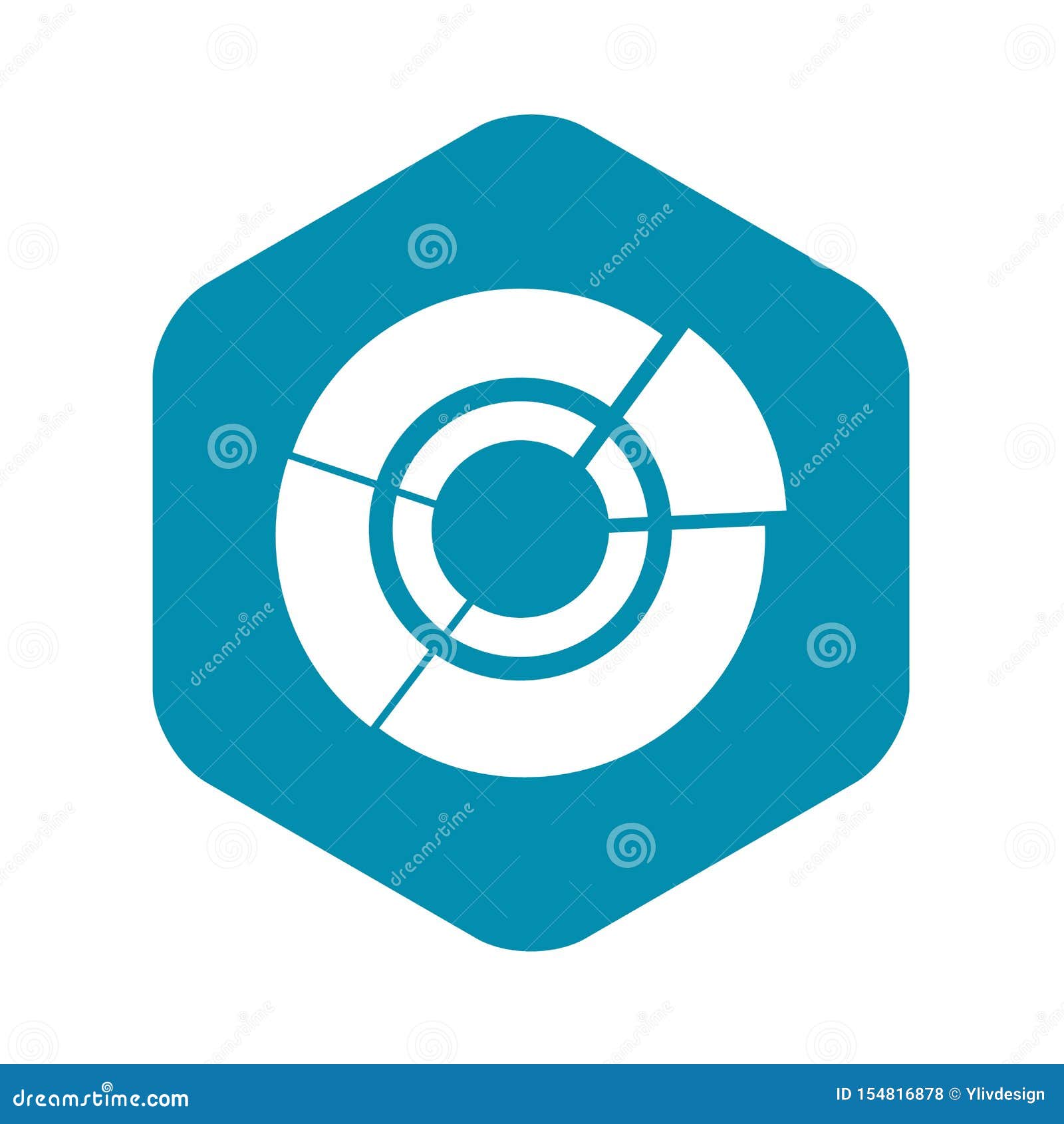 Pie Chart for Infographic Icon, Simple Style Stock Vector ...