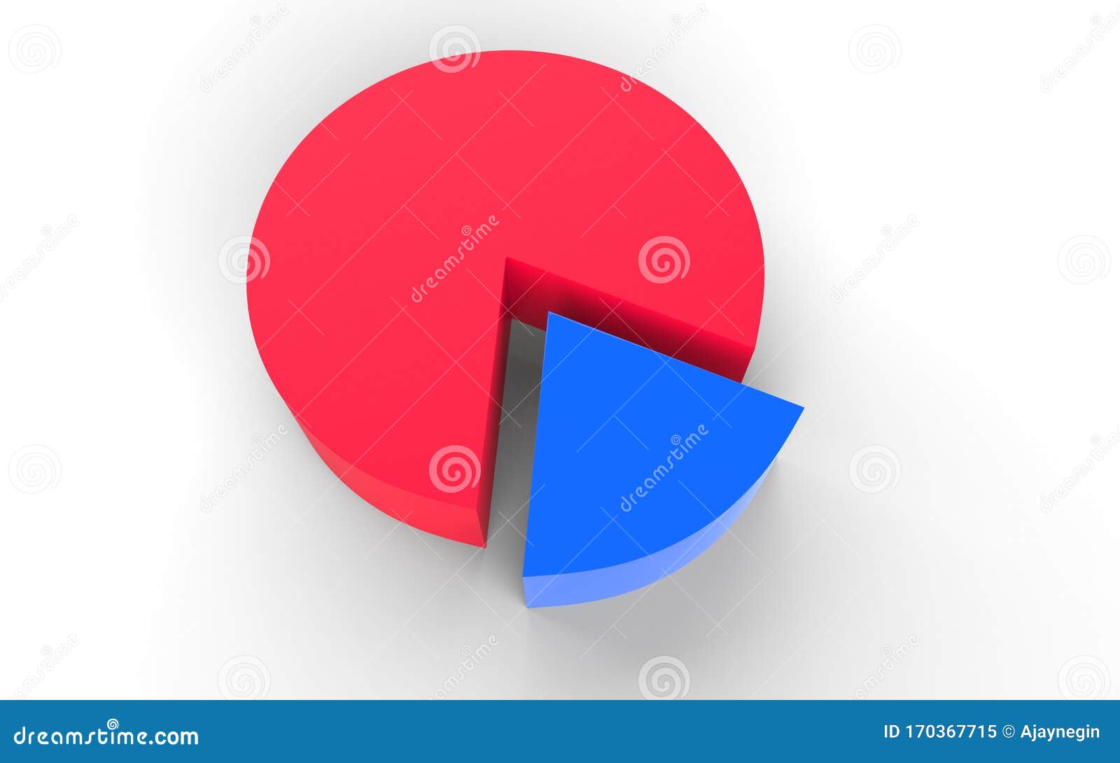 Pie chart stock illustration. Illustration of graphic - 170367715