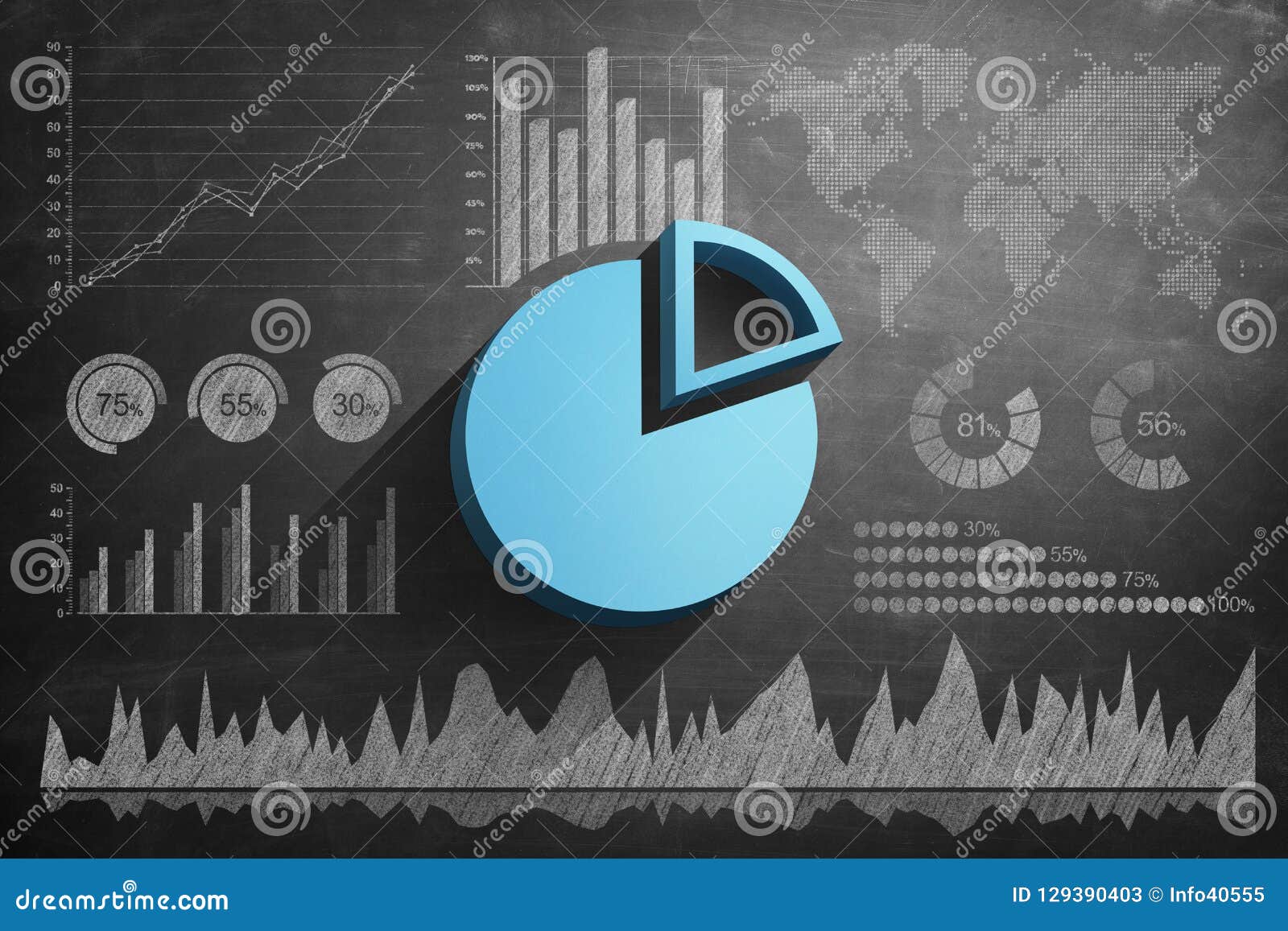 Chart Blackboard Trainer Icon. Simple Business Indoctrination Icons For ...