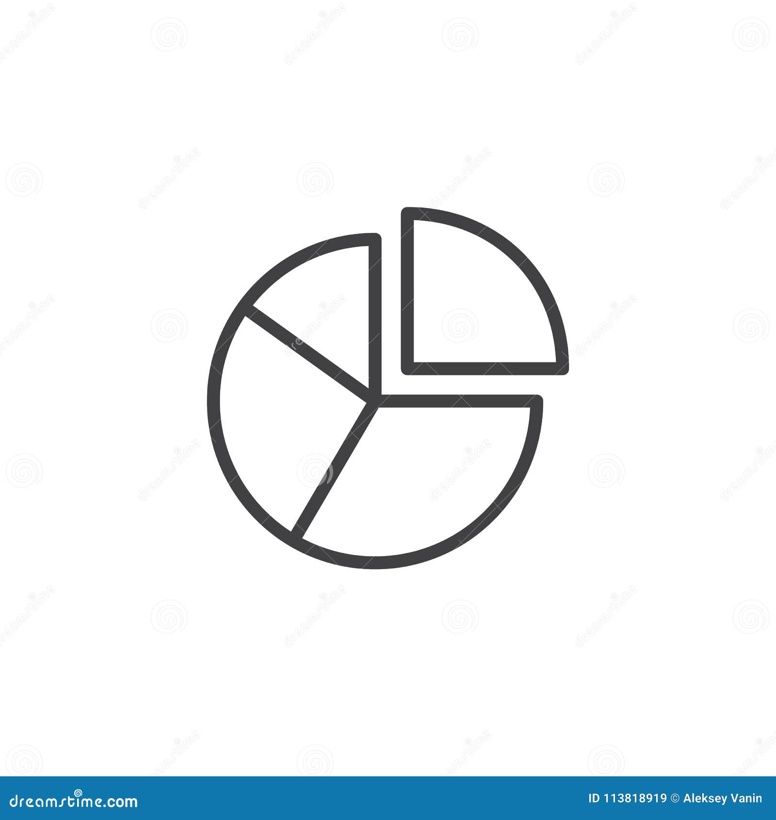 Pie chart outline icon stock vector. Illustration of simple - 113818919 Pie chart outline icon stock vector. Illustration of simple - 113818919