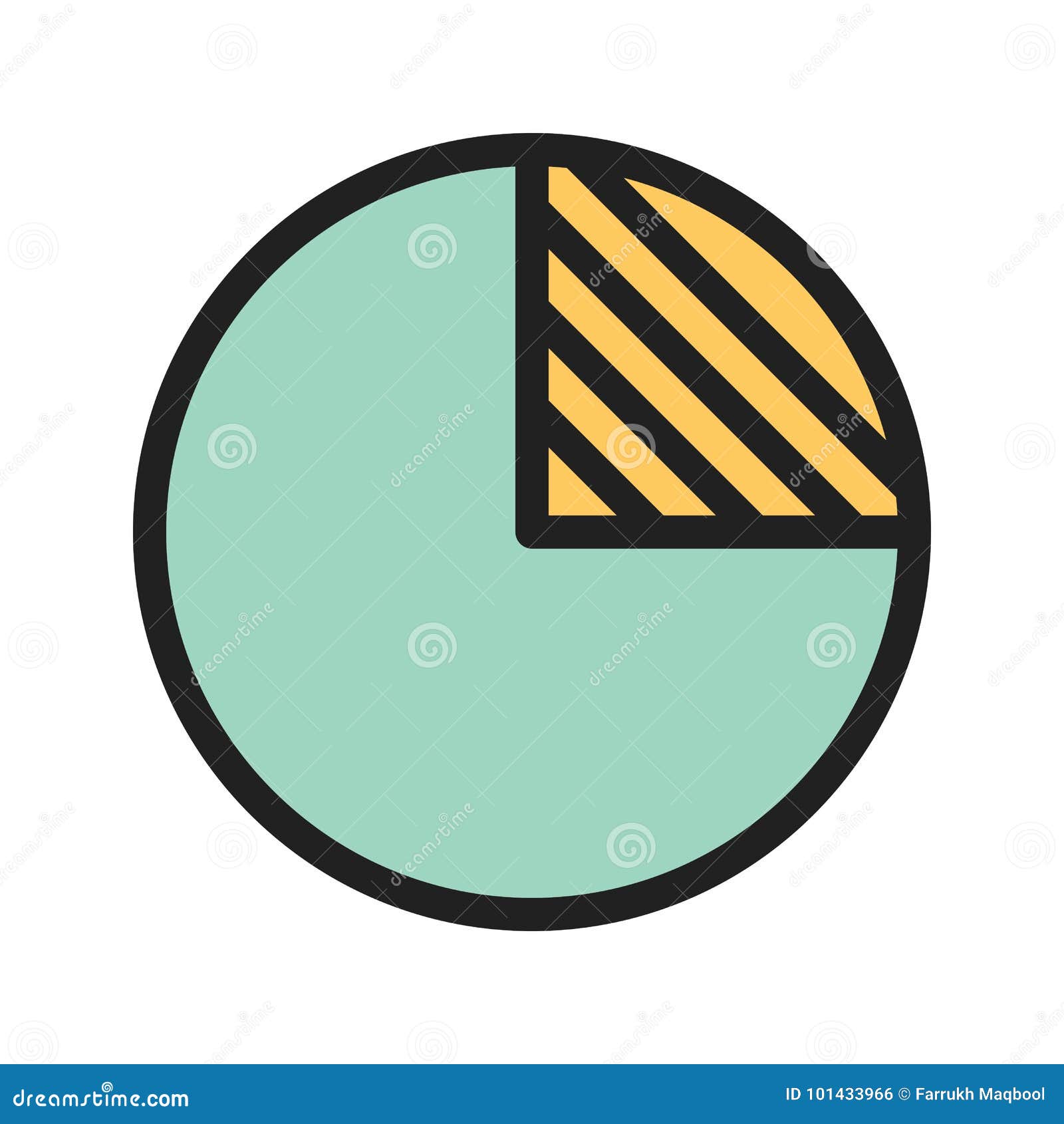 Pie Chart stock vector. Illustration of presentation - 101433966