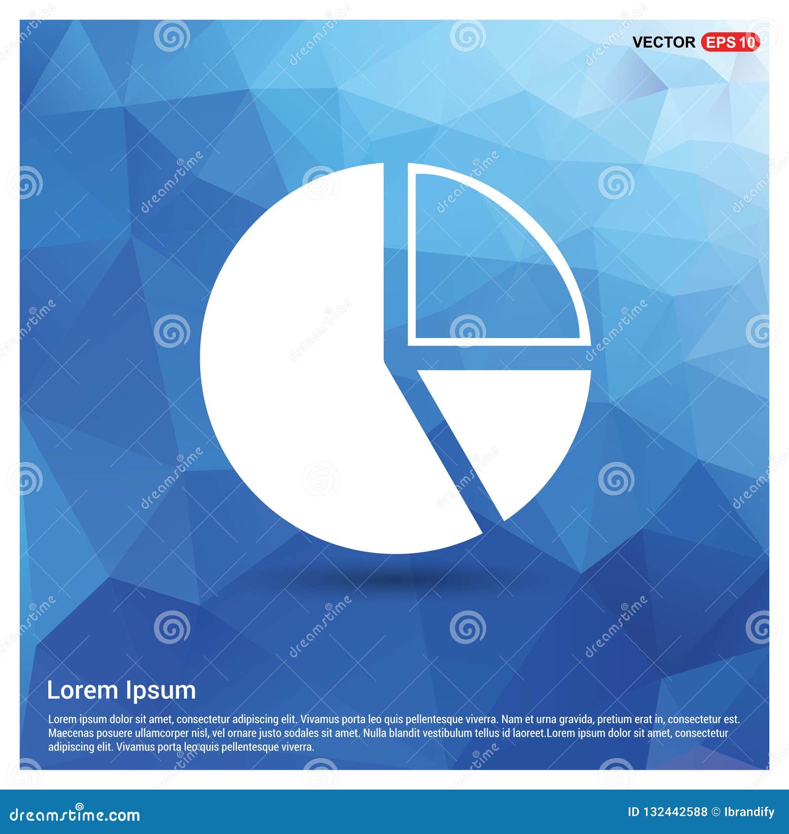 Pie chart stock vector. Illustration of design, research - 132442588