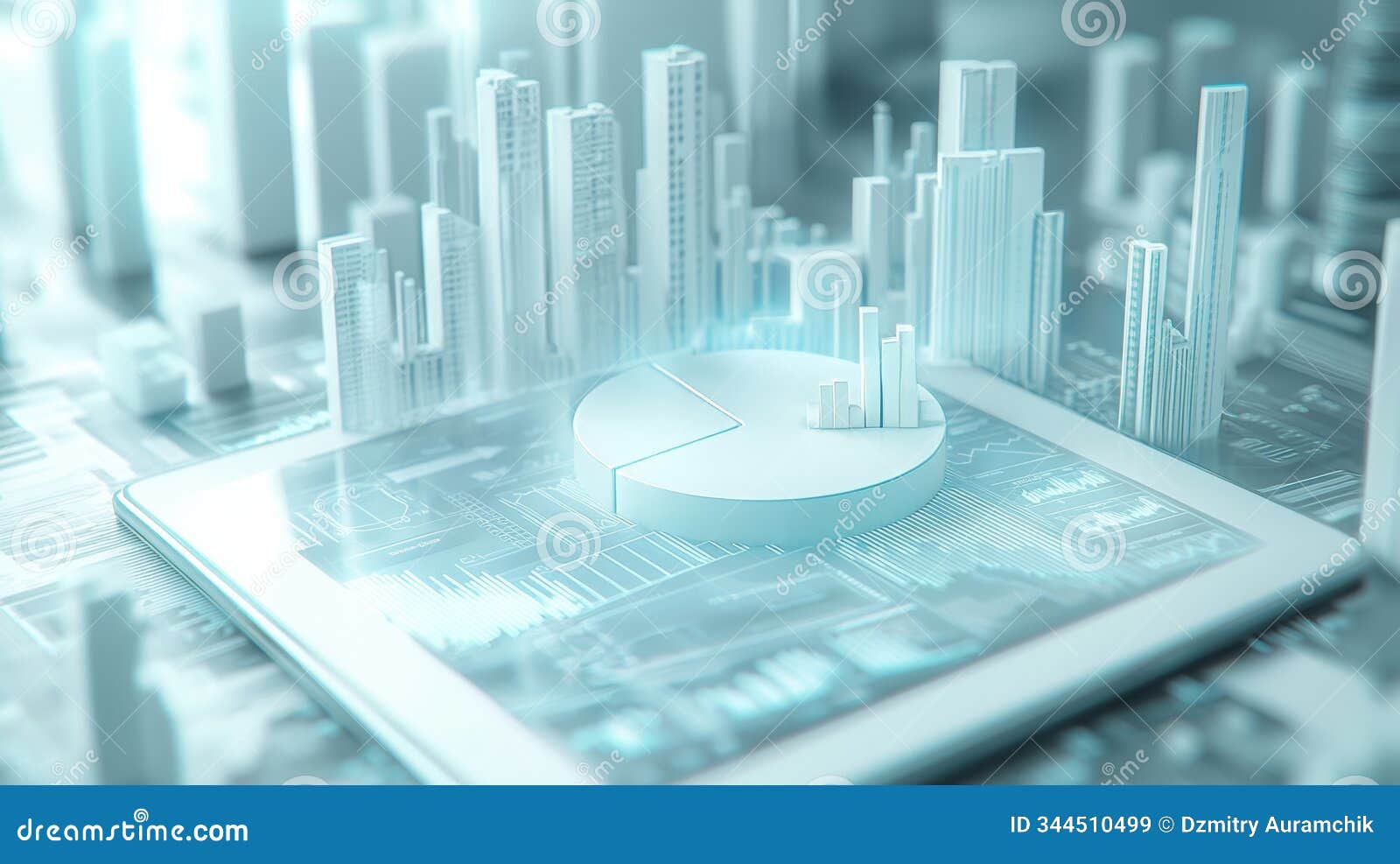 The Pie Chart Shows a Company S Revenue Distribution on a Tablet Screen ...