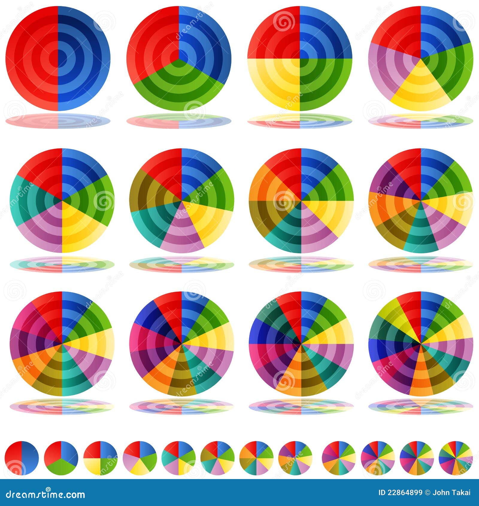 Pie Chart Target Icon Set stock vector. Illustration of icon - 22864899