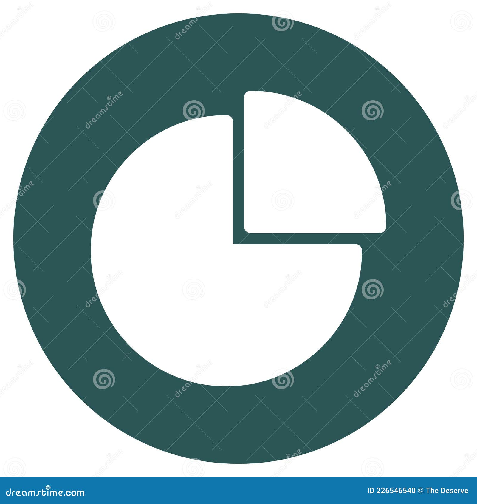 Pie Chart Vector Icon that Can Easily Modify or Edit Stock Vector ...