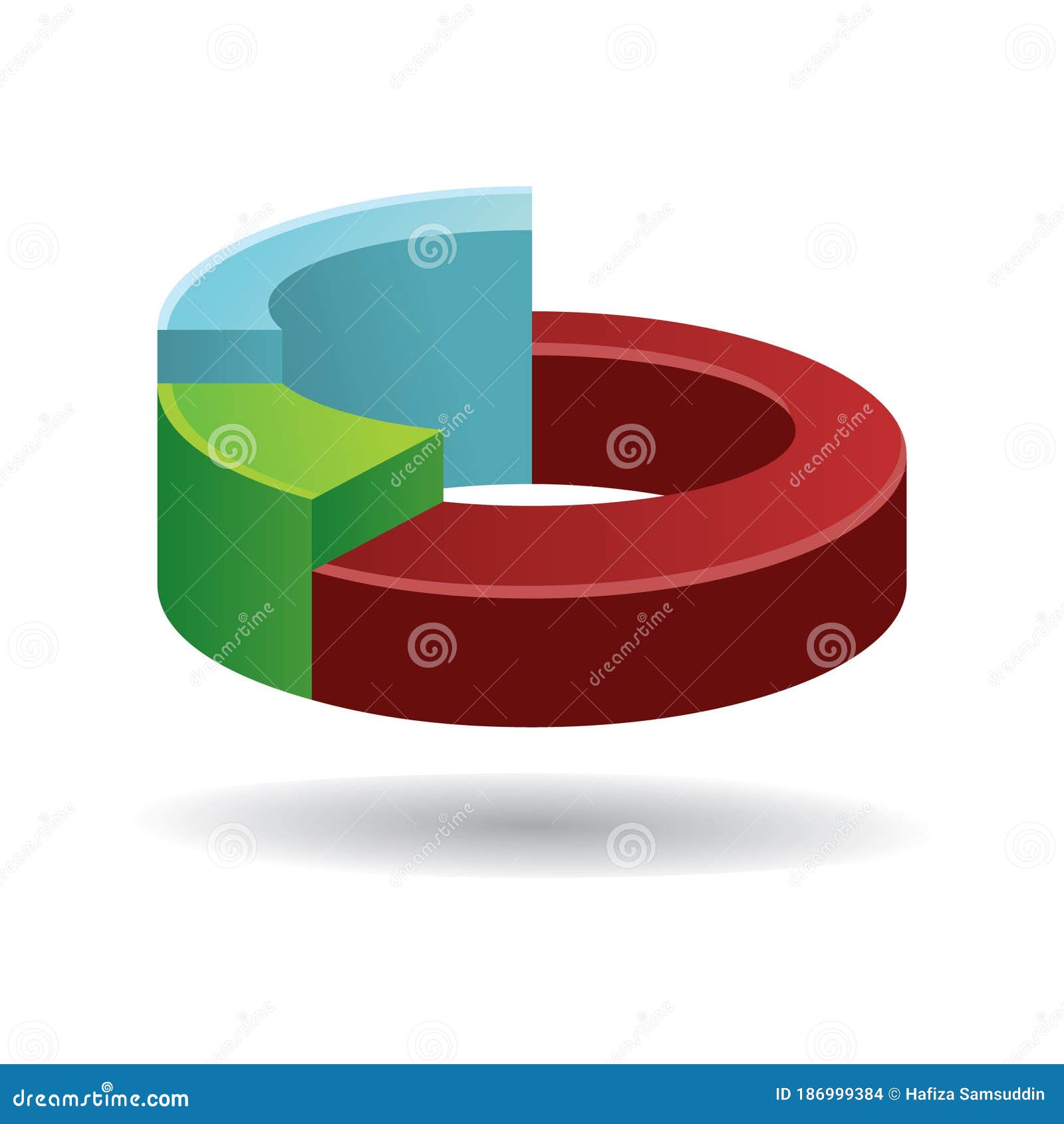 Pie Chart. Vector Illustration Decorative Design Stock Vector ...