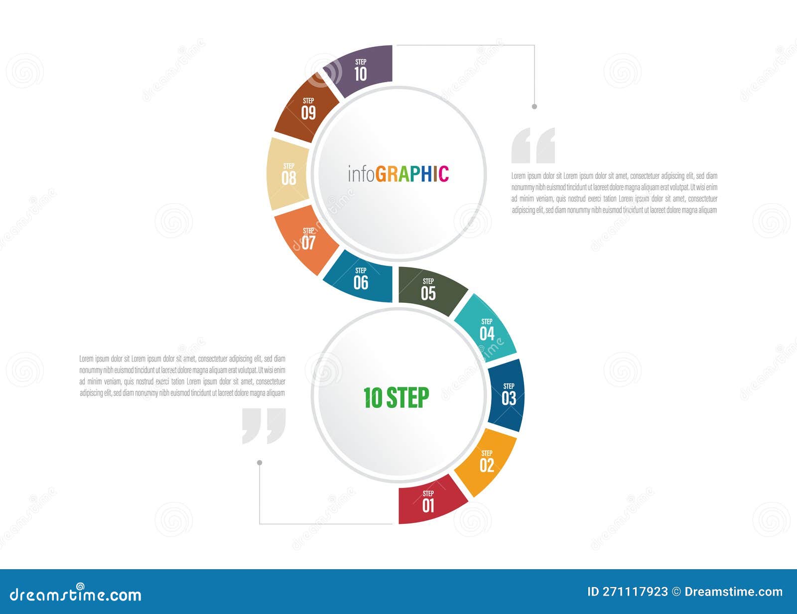 Step Infographics Pie Charts Elements with 1 To 15 Steps, Options ...