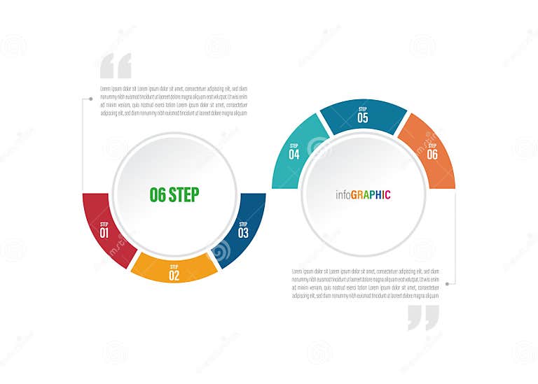 Step Infographics Pie Charts Elements with 1 To 10 Steps, Options ...