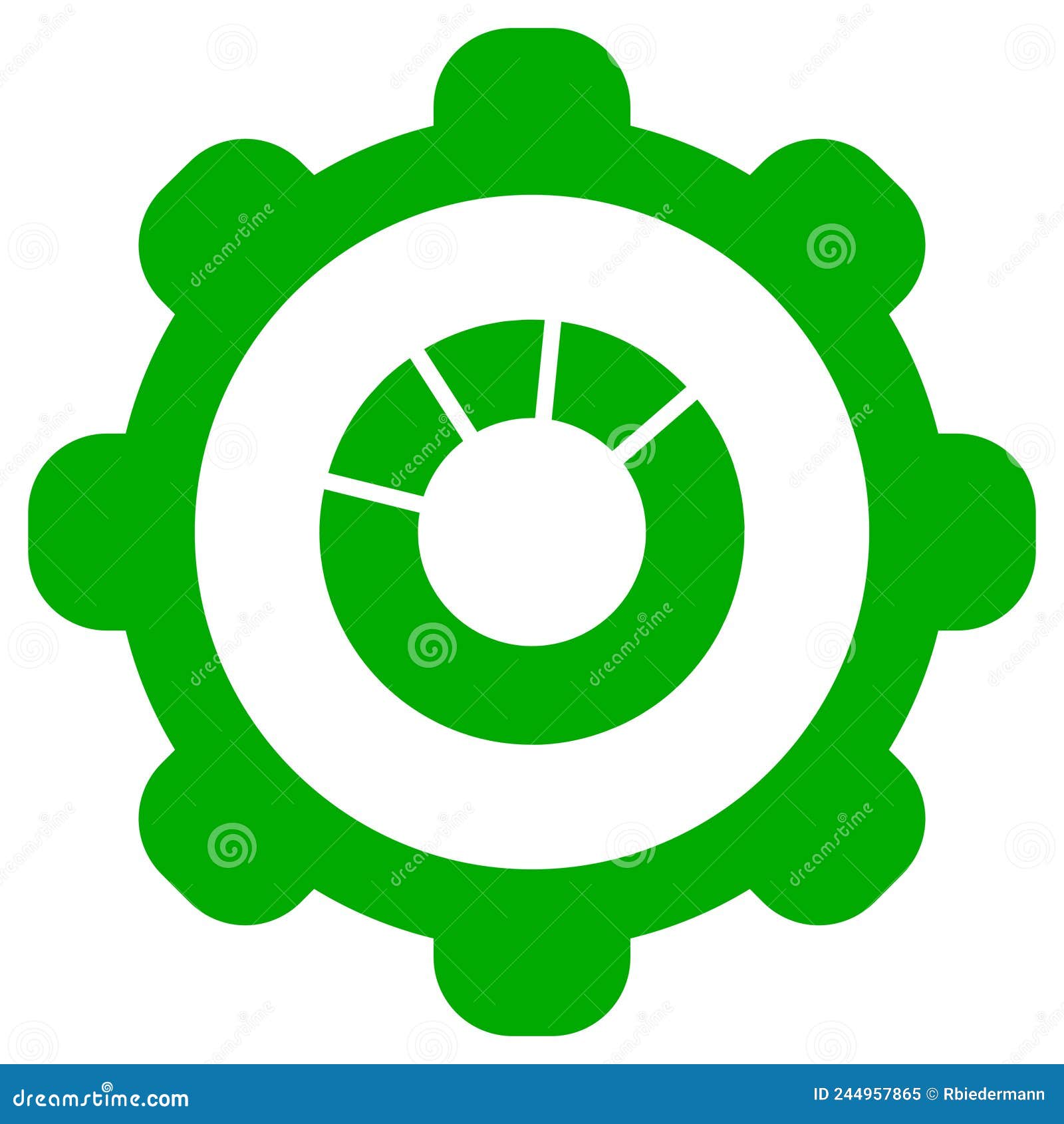 Pie chart and wheel stock vector. Illustration of technology - 244957865