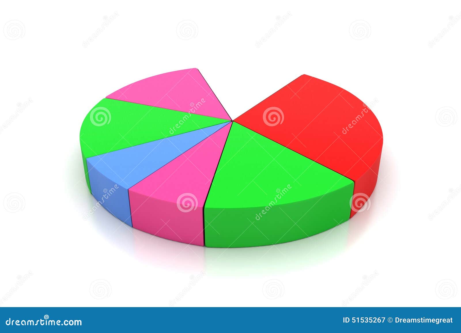 Pie chart stock illustration. Illustration of progress - 51535267