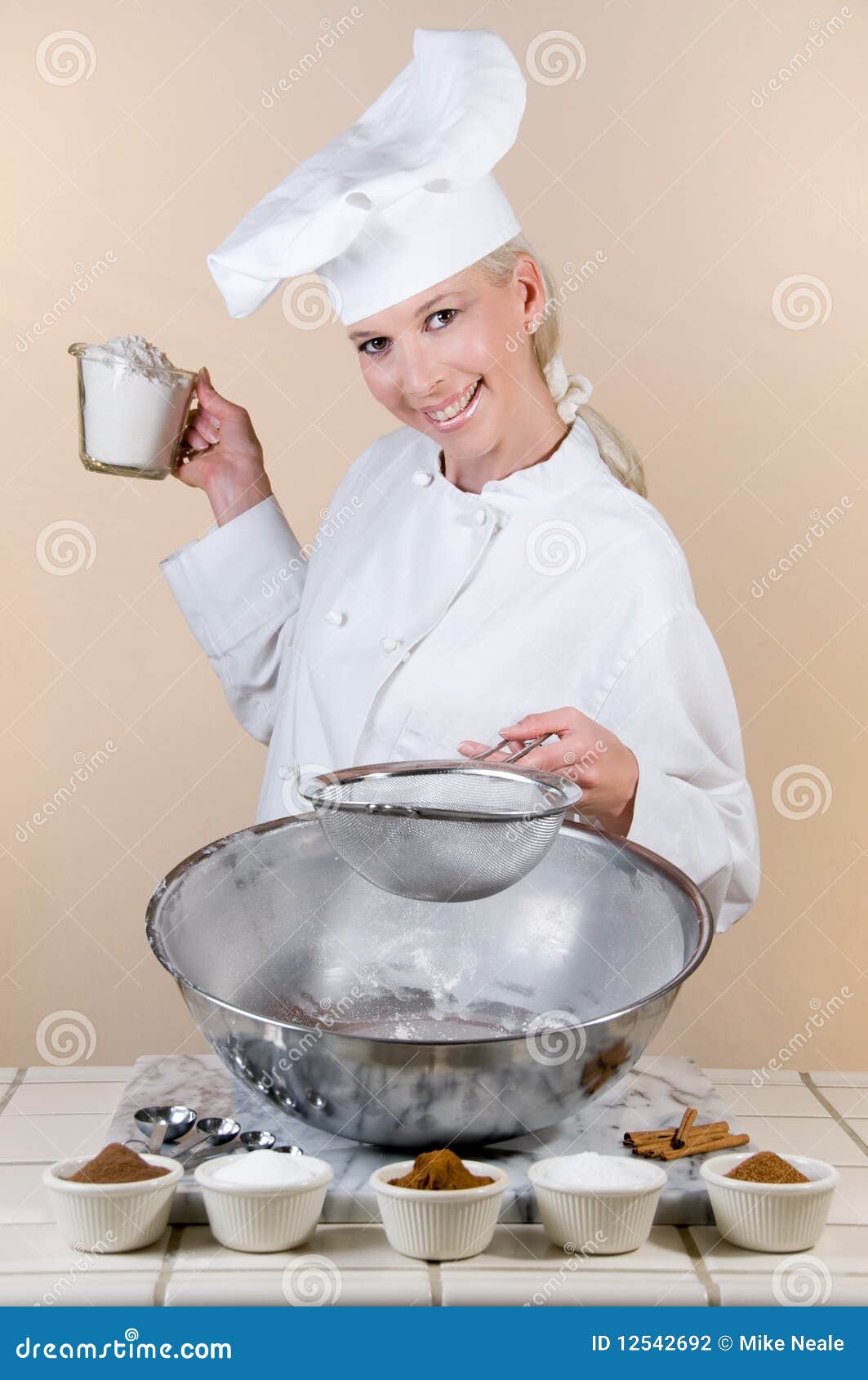 Pie Chef stock photo. Image of looking, appetizing, action - 12542692