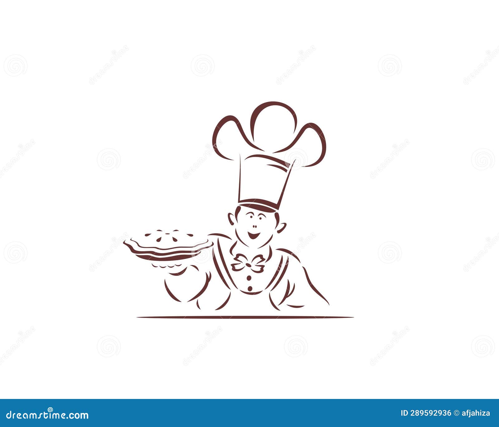 Pie Chef 5 Logo Icon Template Stock Vector - Illustration of artwork ...
