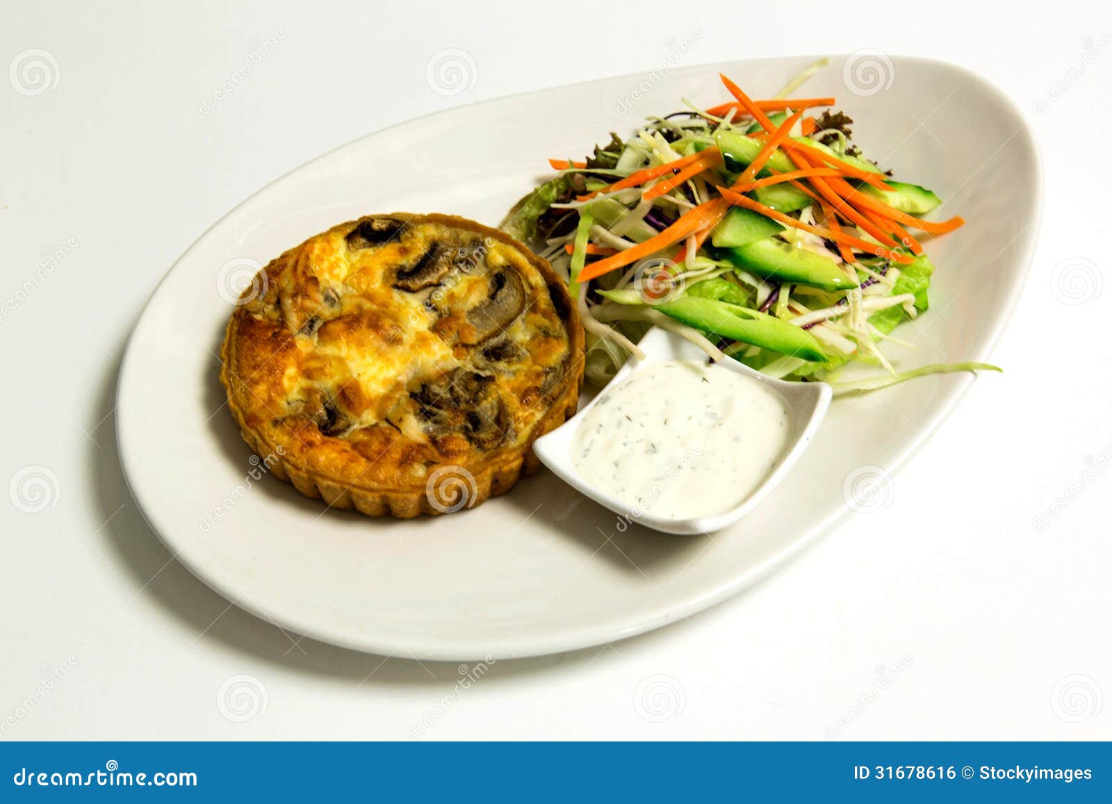 Pie with Chopped Vegetable and Mayonnaise Stock Photo - Image of ...