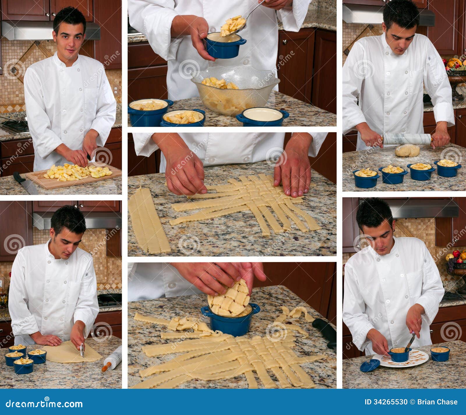 Pie Collage stock photo. Image of food, roll, collage - 34265530