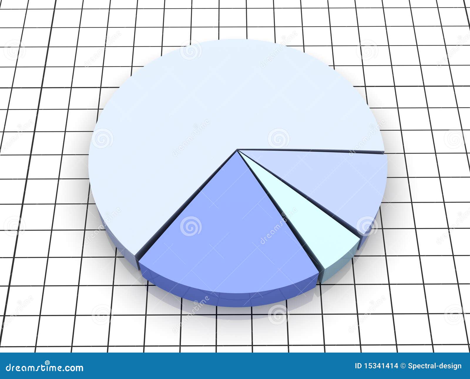 Pie graph stock illustration. Illustration of number - 15341414