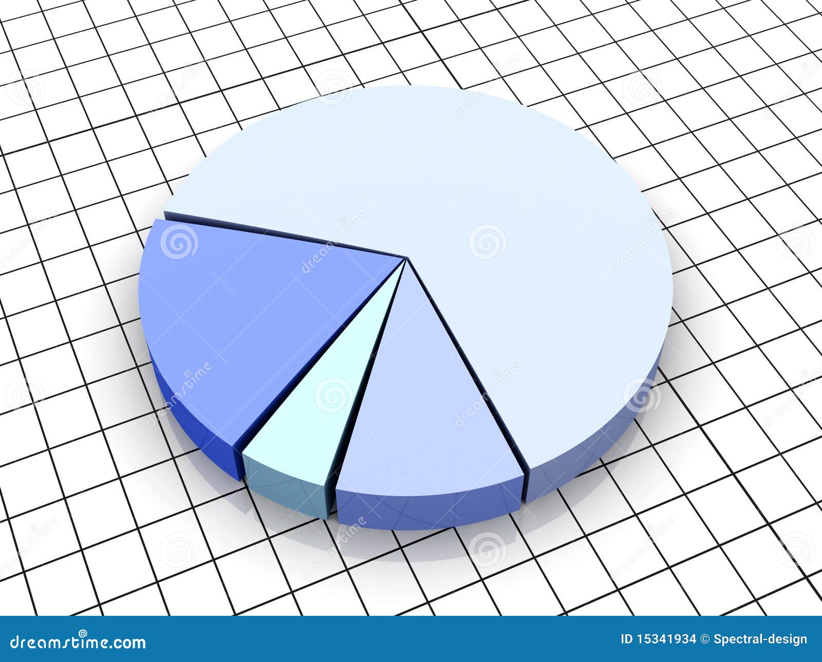Pie graph stock illustration. Illustration of growth - 15341934