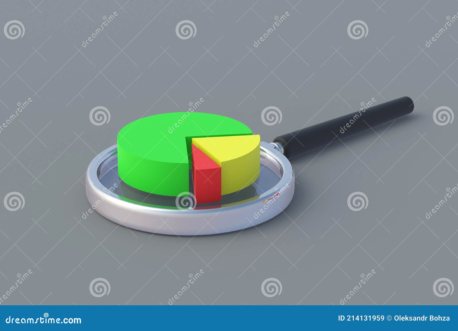 Pie Graph on Magnifier. Market Analysis Concept Stock Illustration ... Pie Graph on Magnifier. Market Analysis Concept Stock Illustration ...