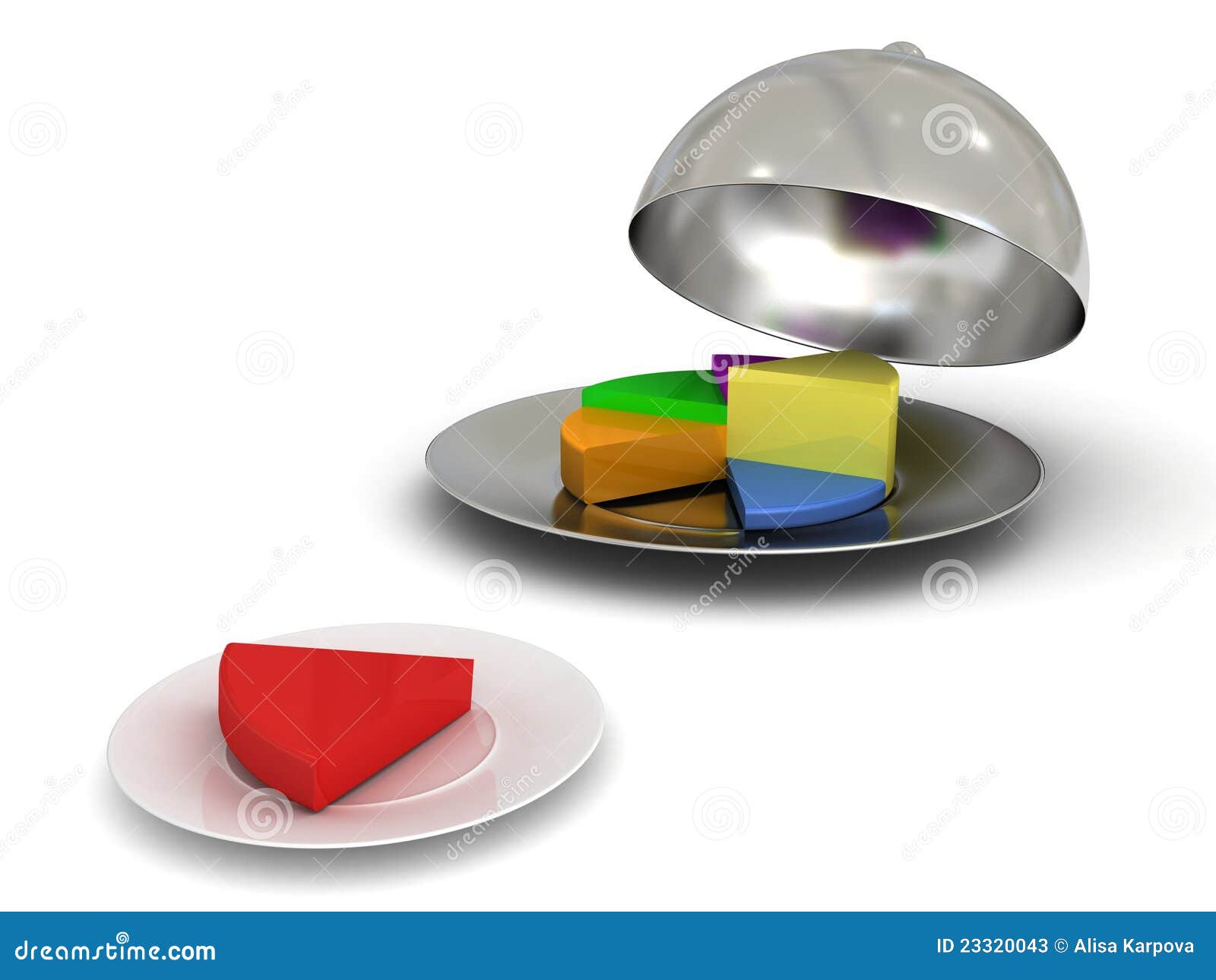 Plate With A Graph Of The Composition Of A Balanced Diet Royalty-Free ...