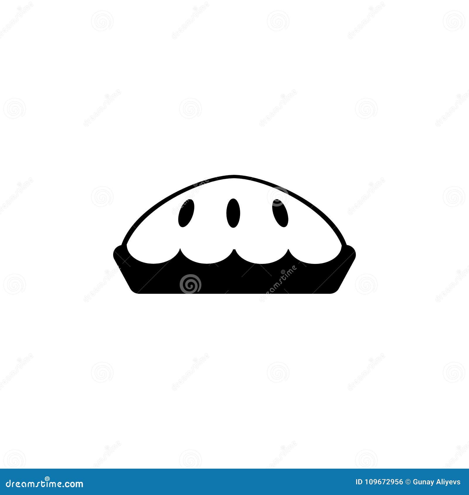 Pie icon stock illustration. Illustration of business - 109672956