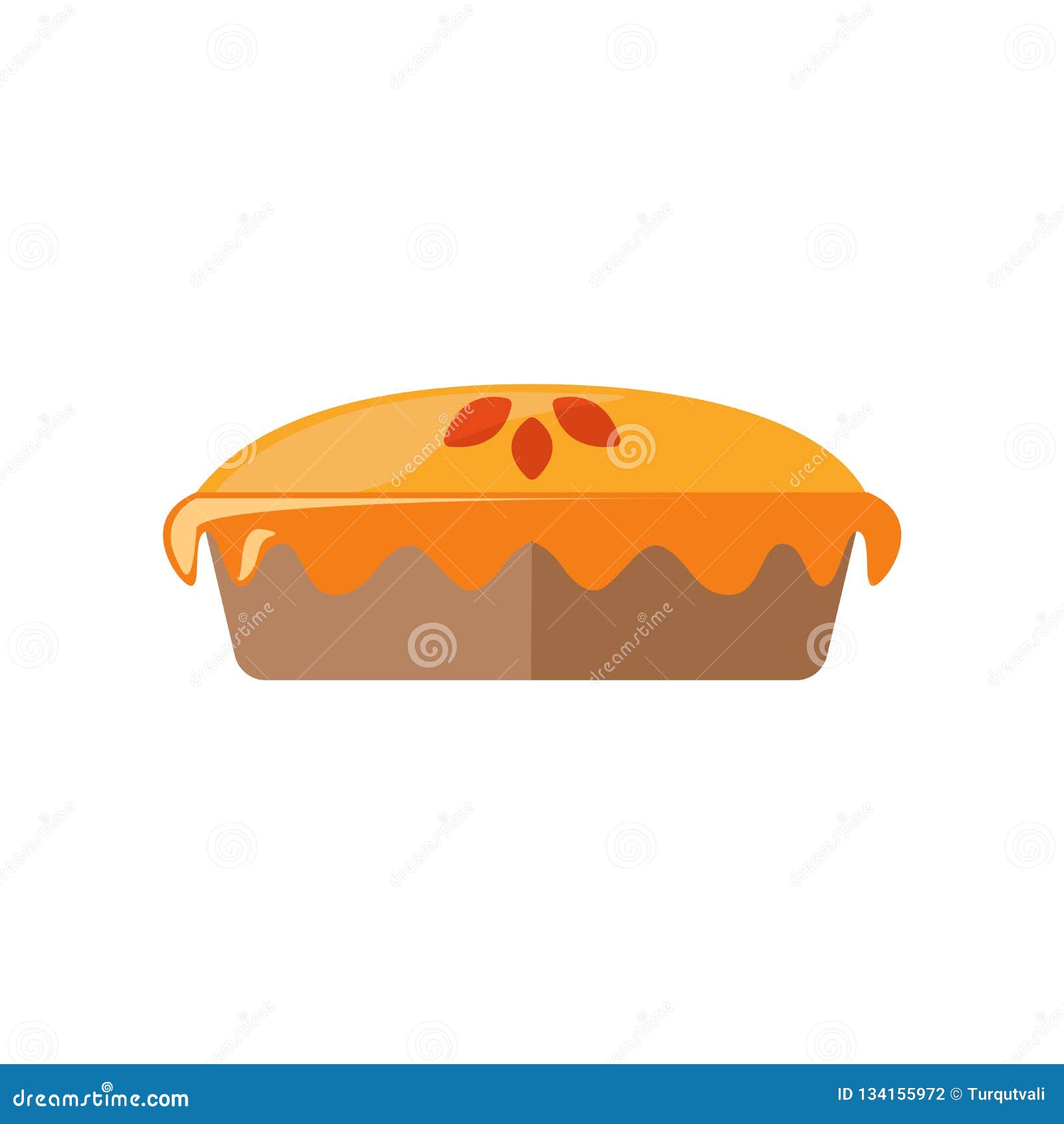 Pie Icon Vector Sign and Symbol Isolated on White Background, Pie Logo ...