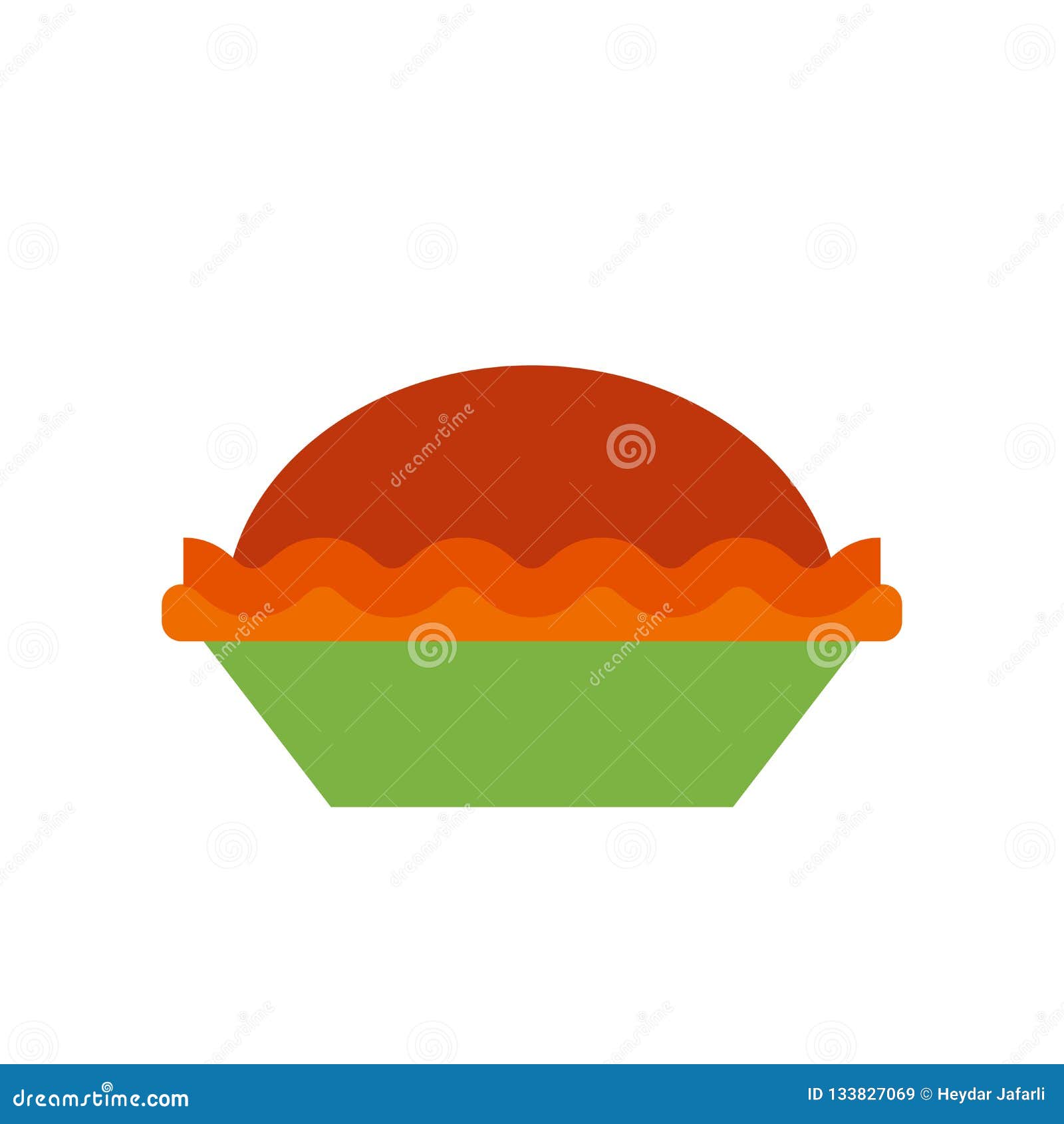 Pie Icon Vector Sign and Symbol Isolated on White Background, Pie Logo ...