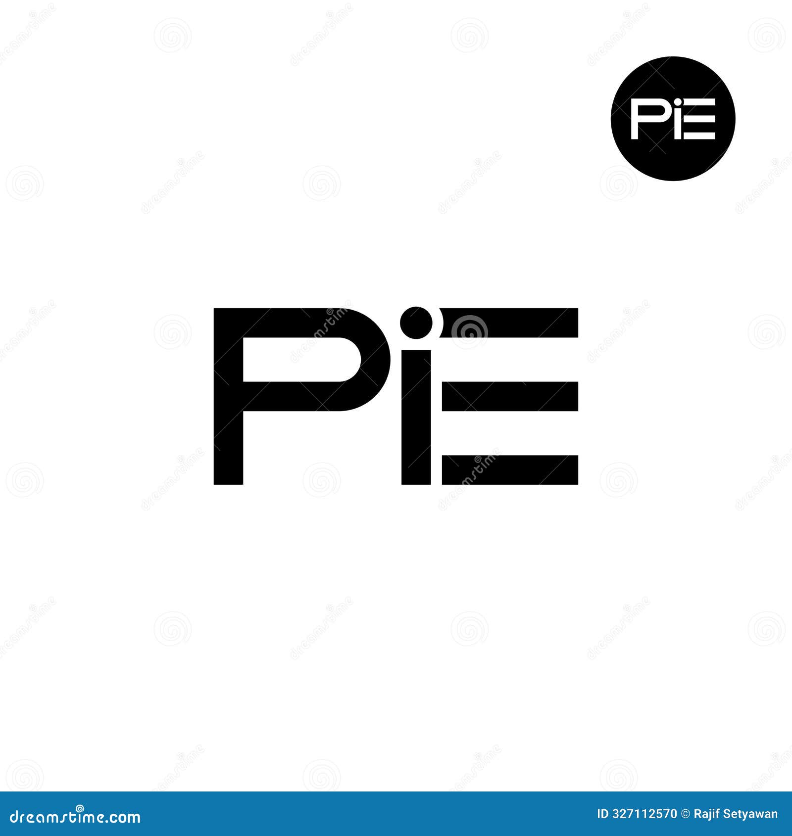 PIE Logo Letter Monogram Design Stock Vector - Illustration of names ...