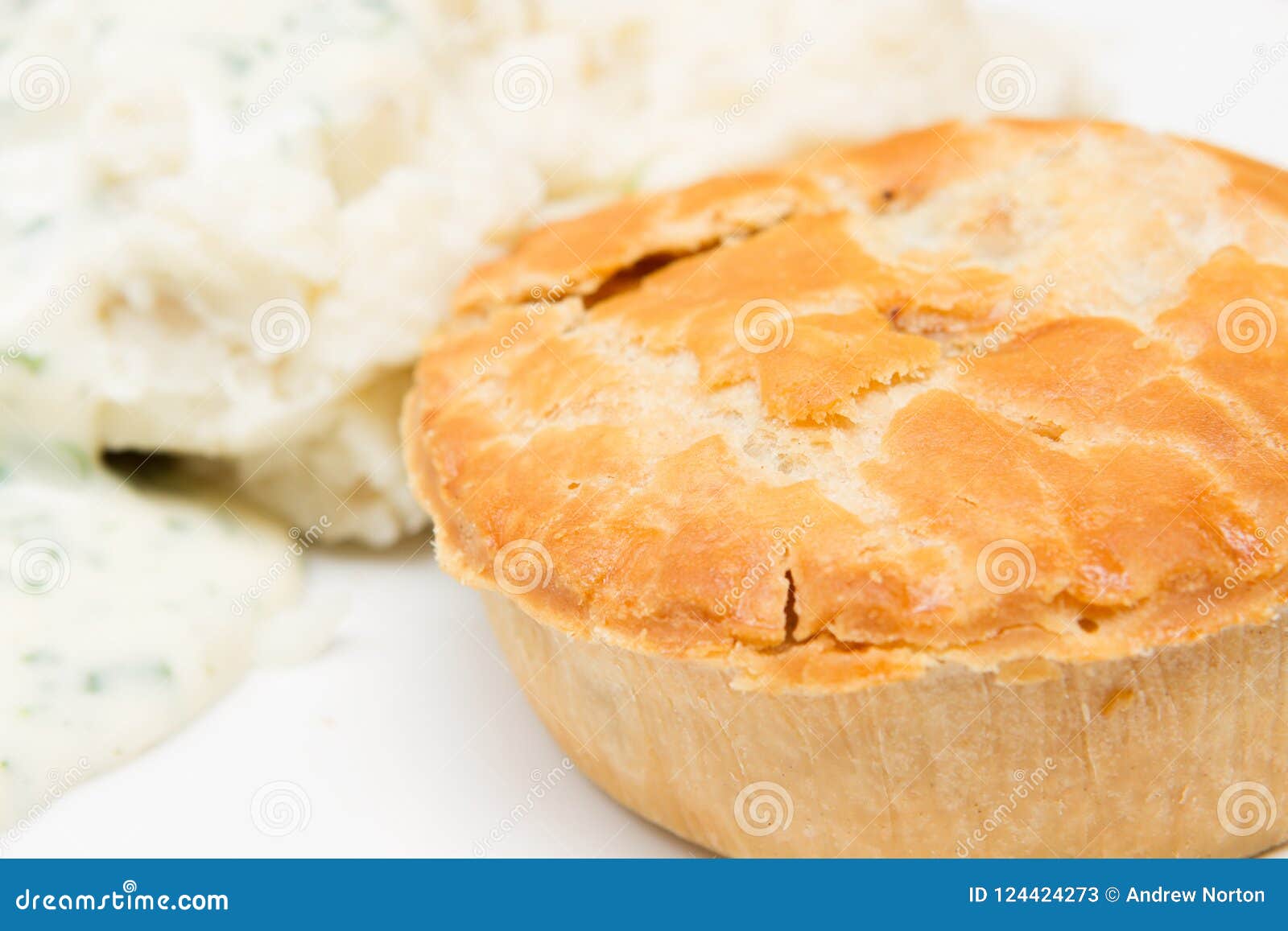 Pie and mash stock image. Image of plate, food, london - 124424273