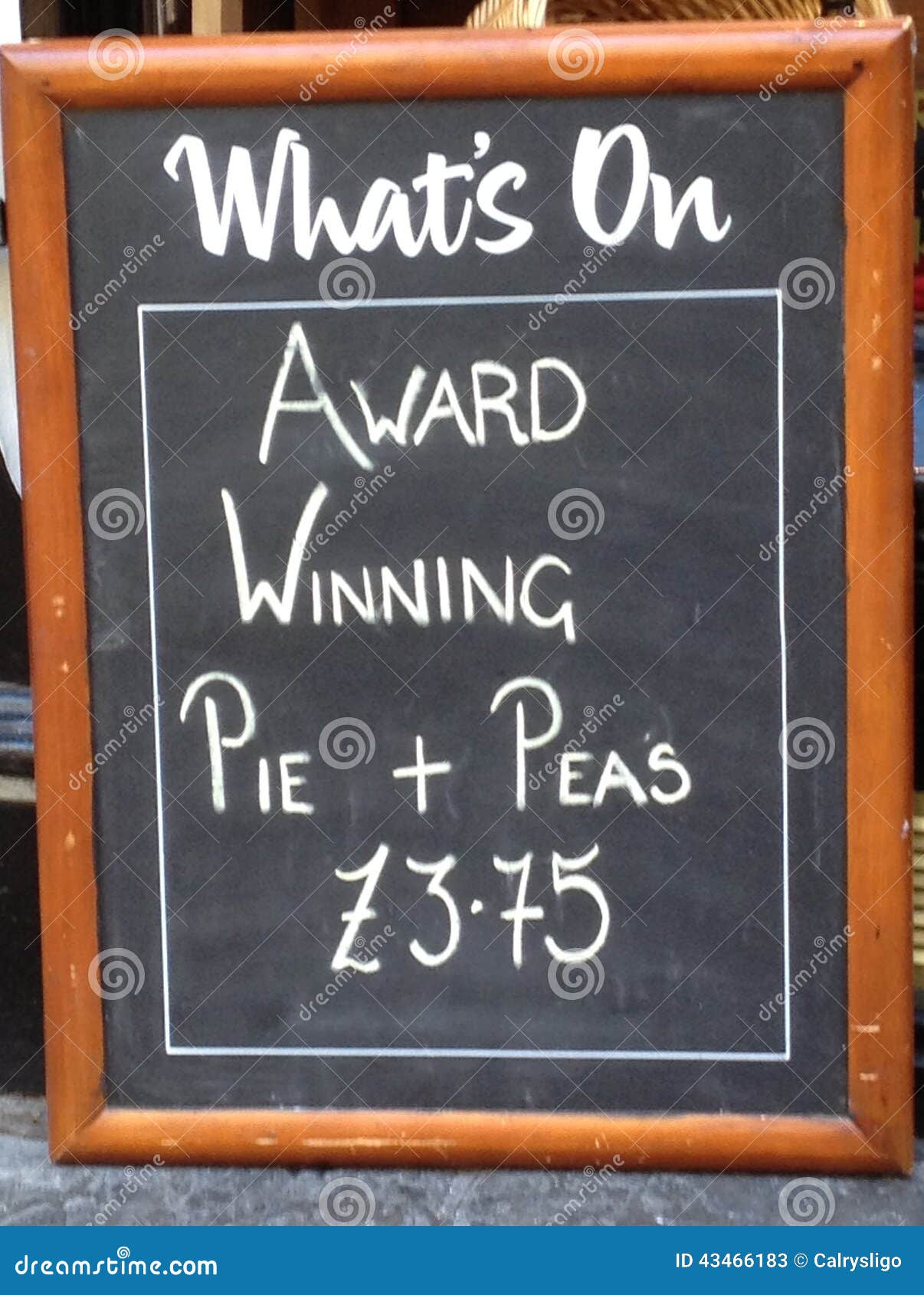 Pie and peas stock image. Image of sign, traditional - 43466183