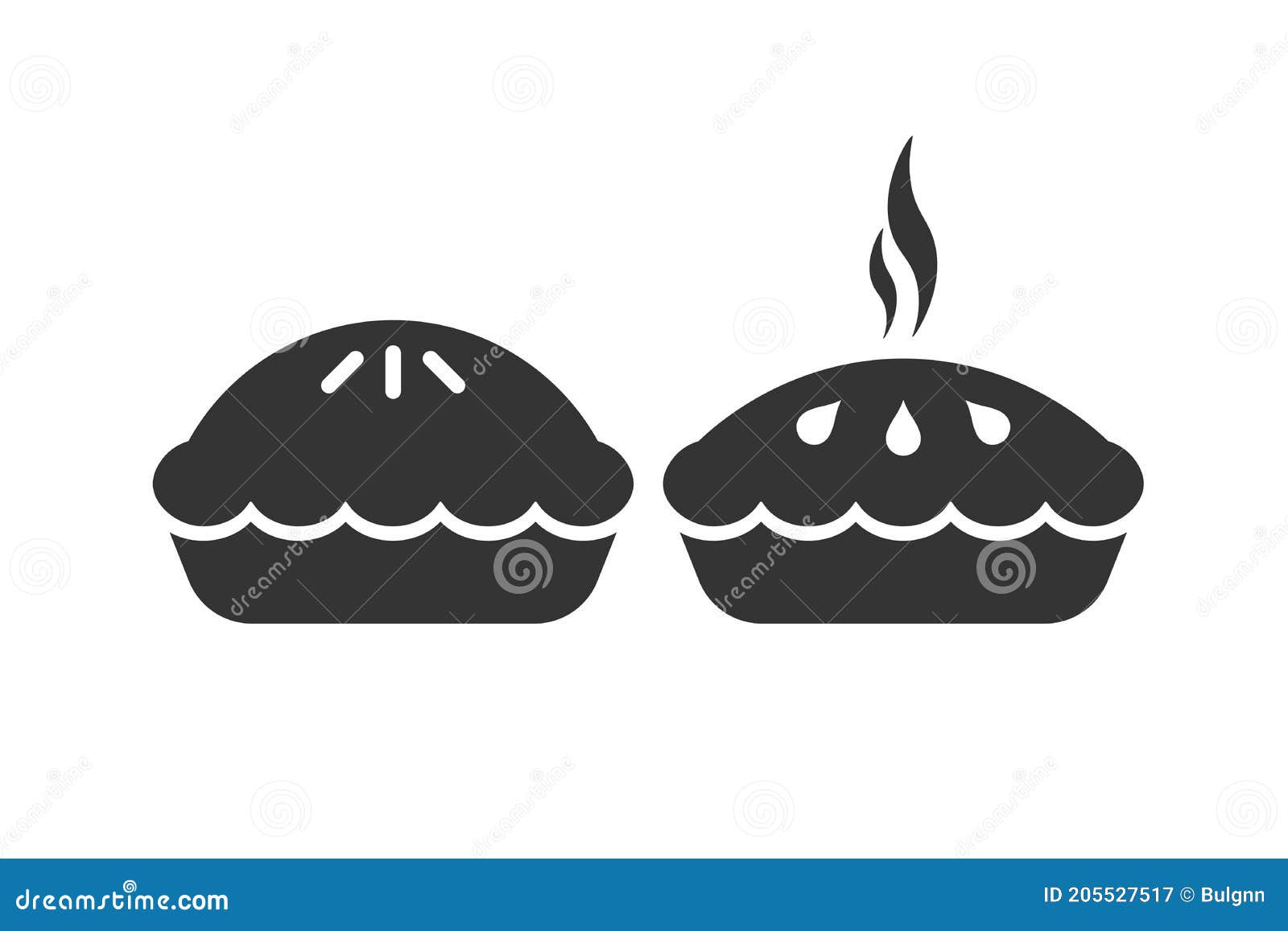 Pie. Simple Icon Set. Flat Style Element for Graphic Design. Vector ...