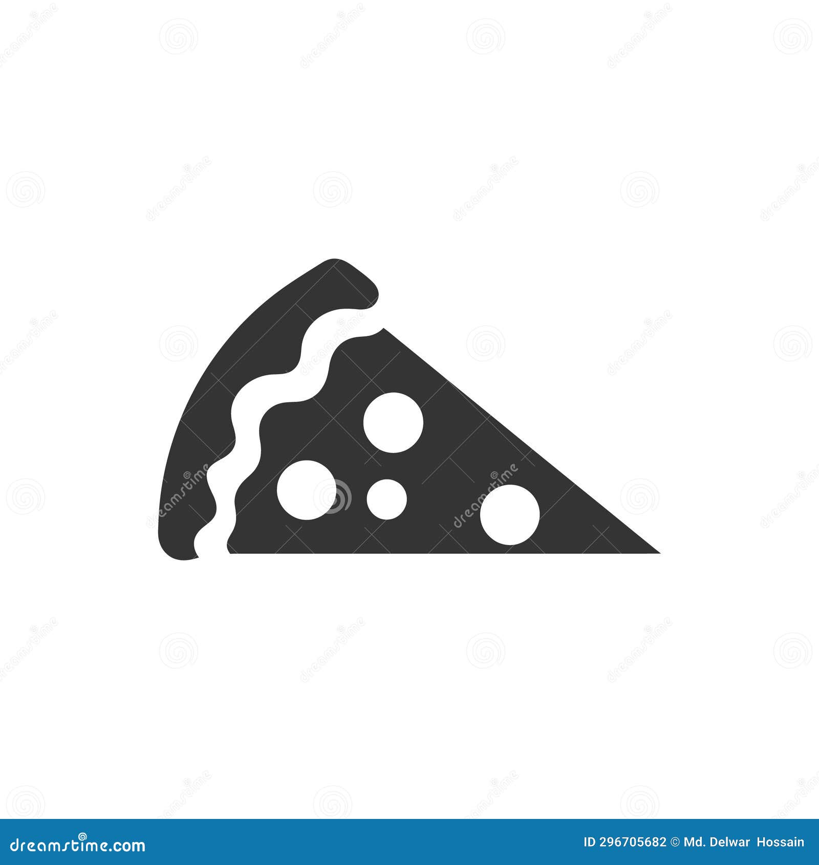 Pie Slice Icon stock vector. Illustration of indulgent - 296705682