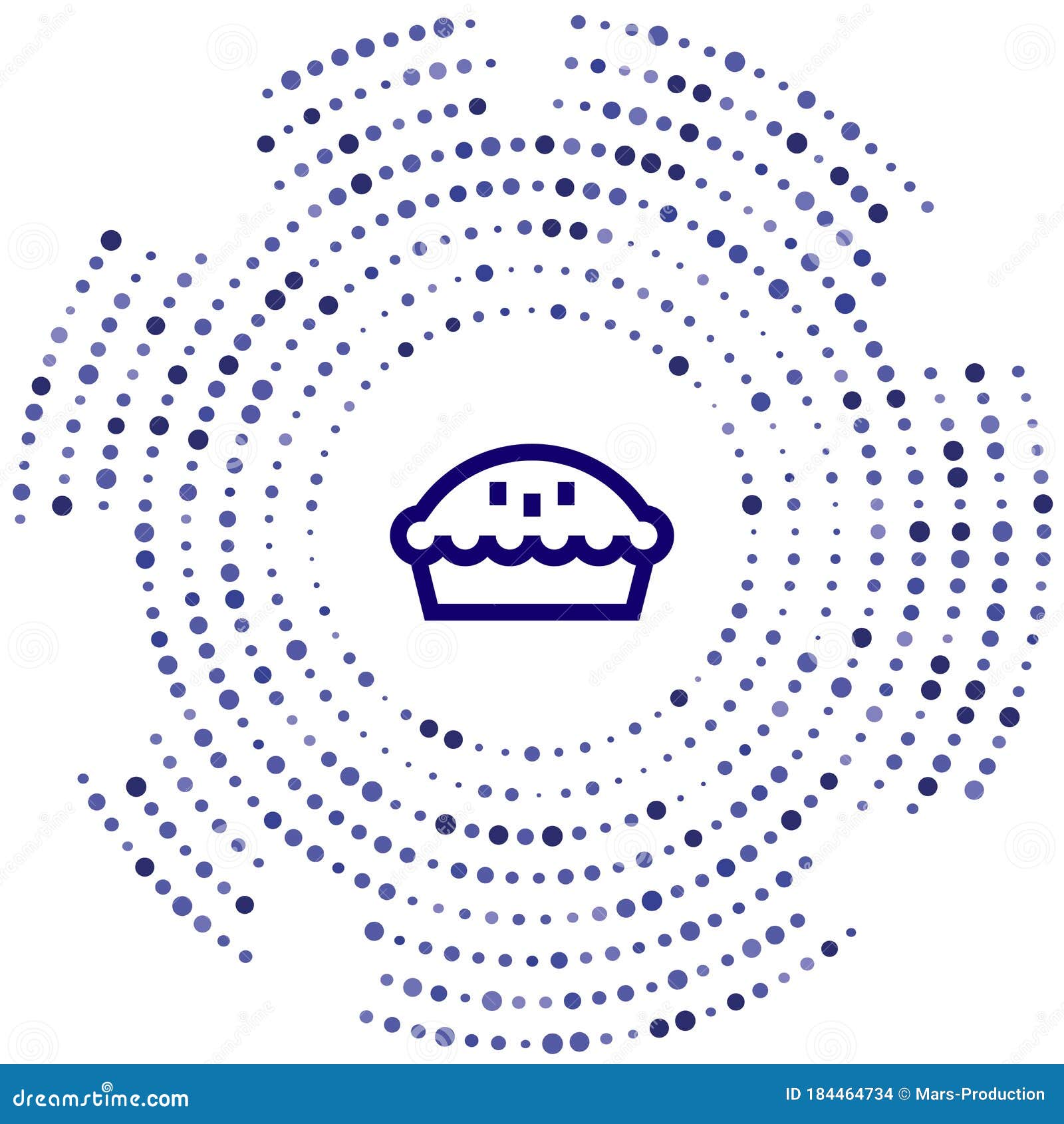 Pie Vector Icon. Pie Editable Stroke. Pie Linear Symbol for Use on Web ...