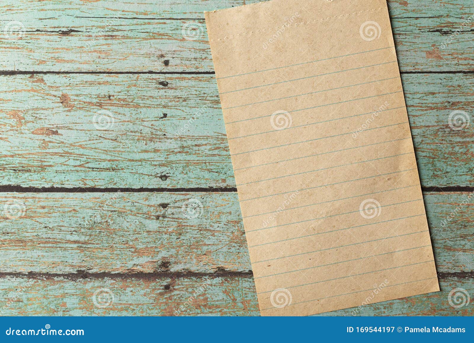 Piece of Antique Paper on a Rustic Wood Background Perfect for Slides ...