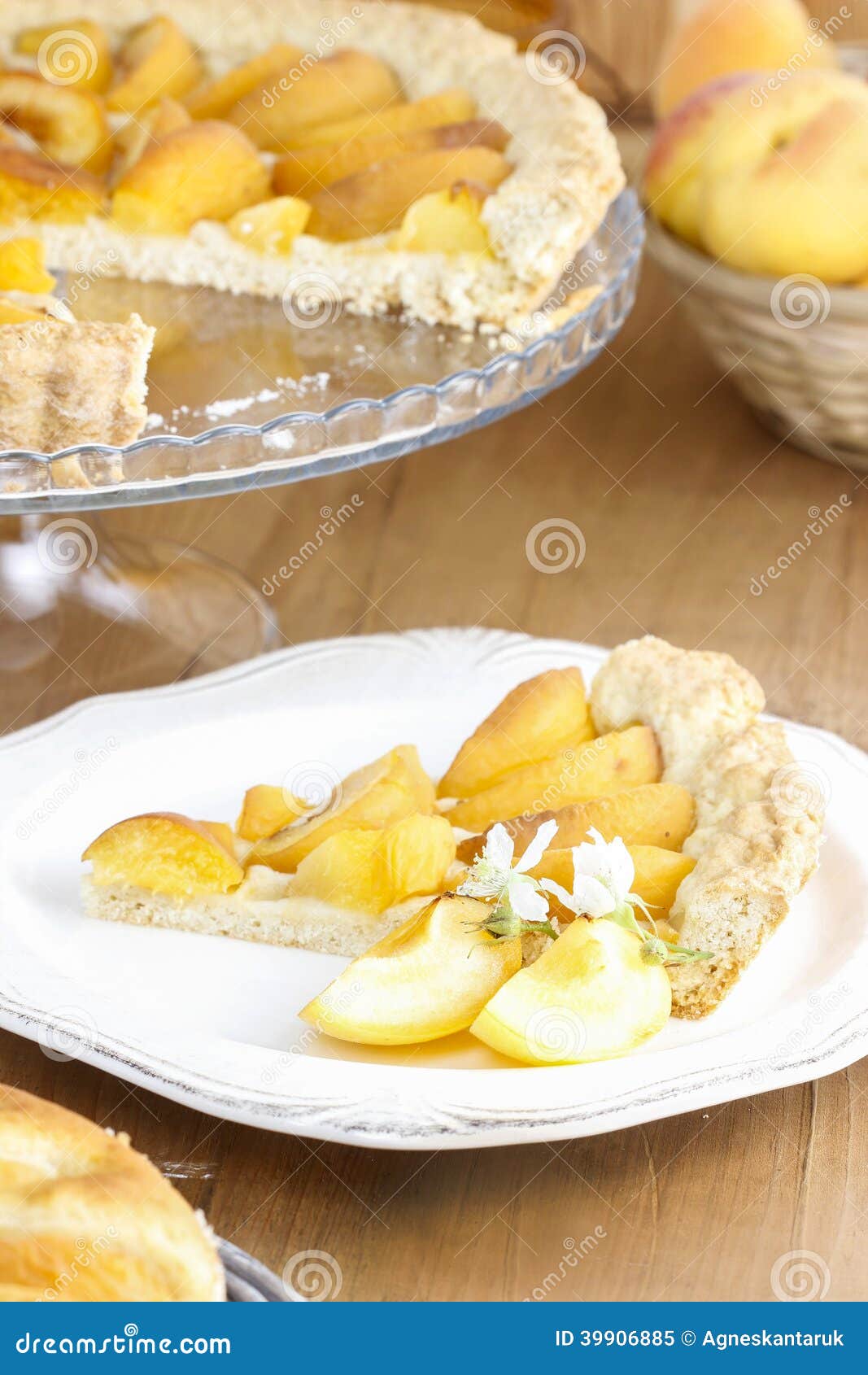 Piece of apricot pie stock image. Image of apricot, celebration - 39906885
