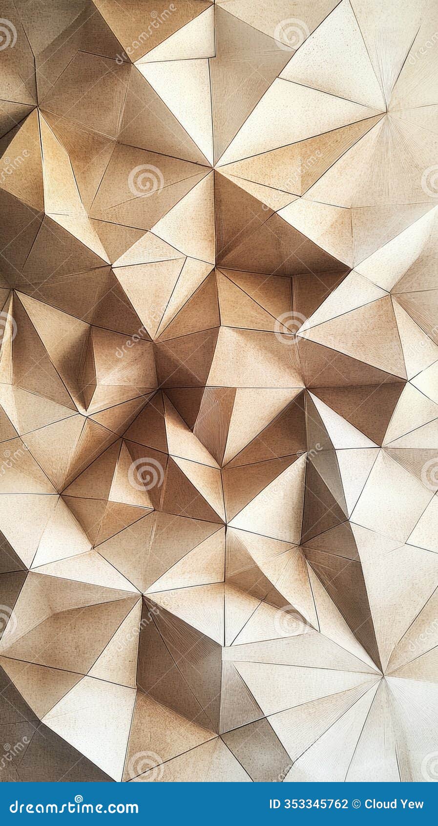 A Piece of Art with a Lot of Triangles and Lines Stock Illustration ...