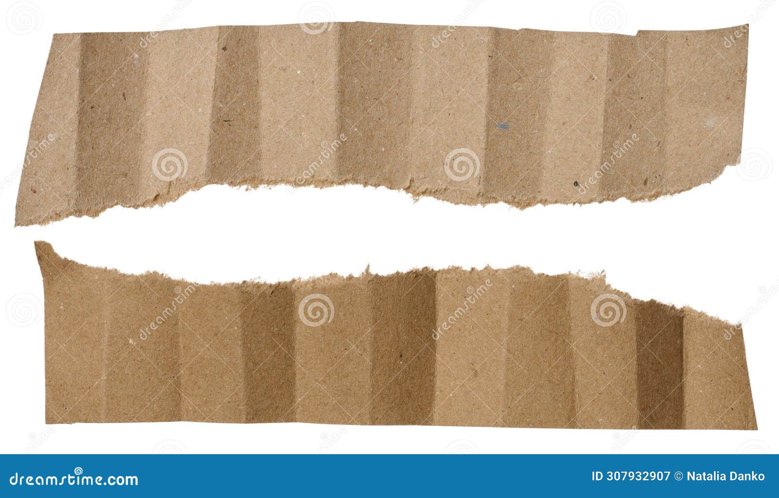 Piece of Brown Paper with Torn Edges Isolated on Background Stock Image ...