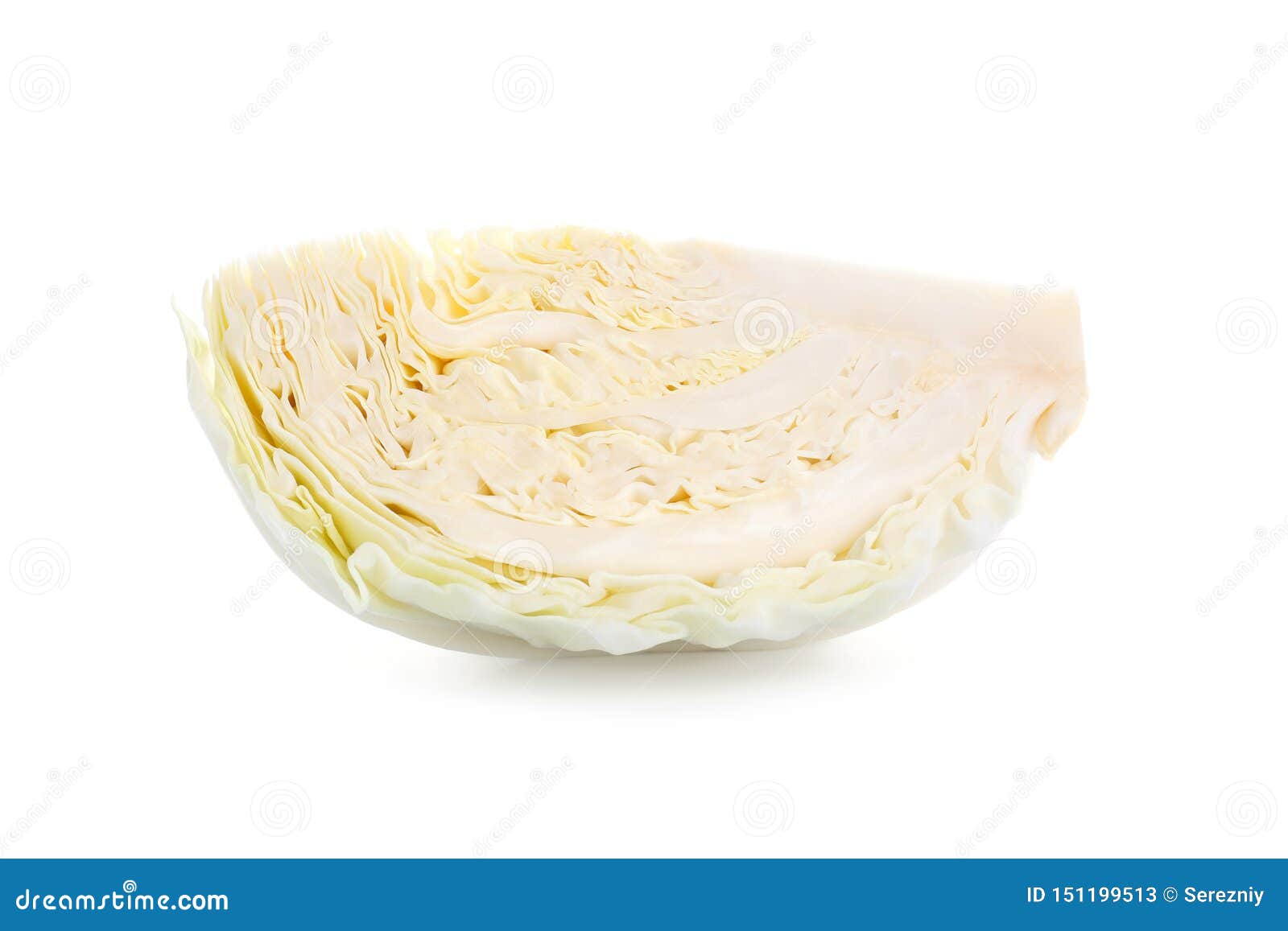 Piece of Cabbage on White Background Stock Image - Image of fresh ...