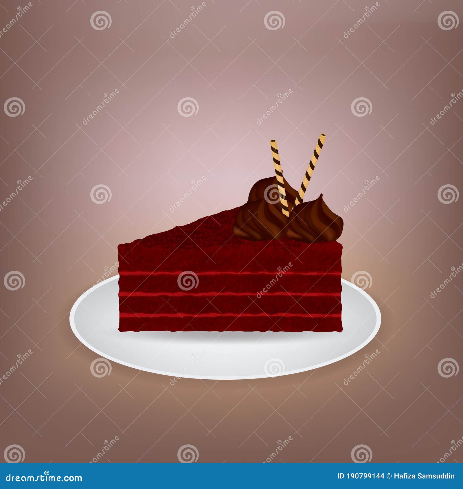 Piece of Cake. Vector Illustration Decorative Design Stock Vector ...