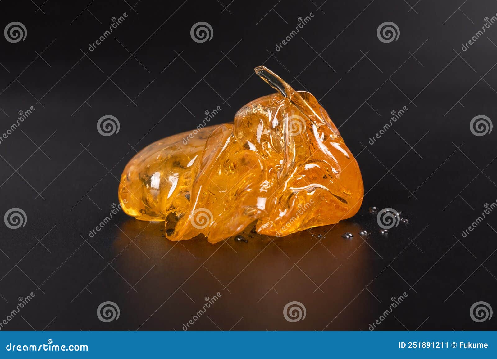 Piece of Cannabis Wax Clsoeup. Concentrate Dab with High Thc Stock ...