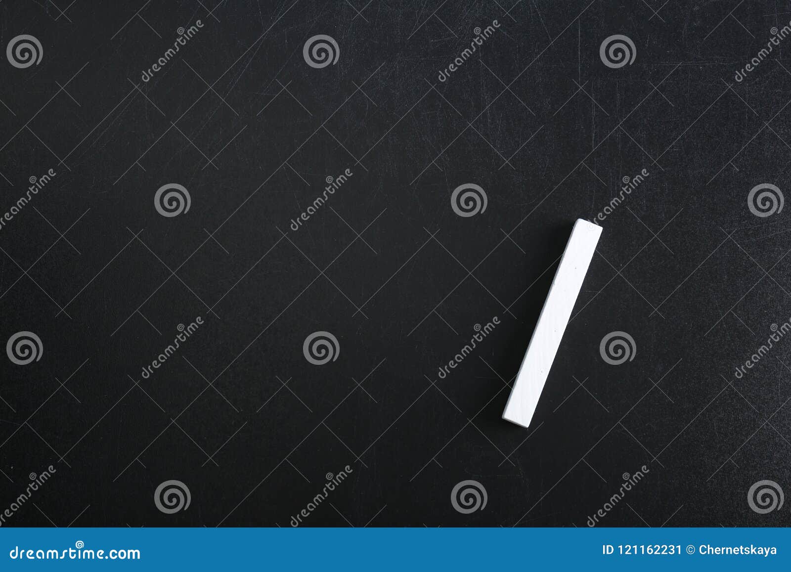 Piece of Chalk on Blackboard Stock Image - Image of grunge, classroom ...