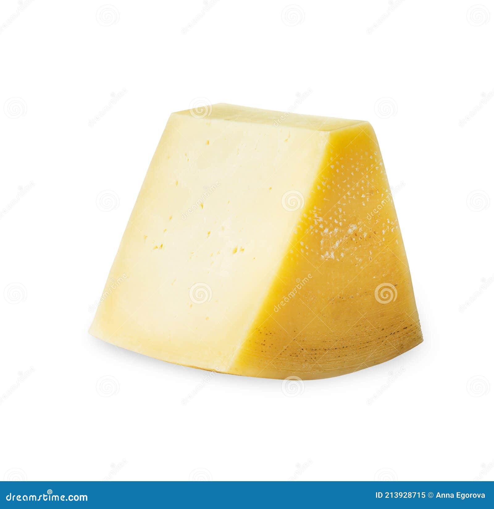 A Piece of Cheese Circle on a White Stock Image - Image of white, hard ...