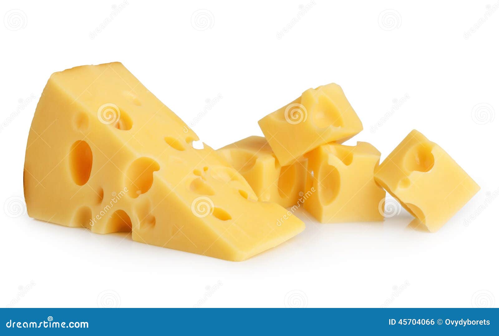 Piece Of Cheese Isolated Stock Photo - Image: 45704066