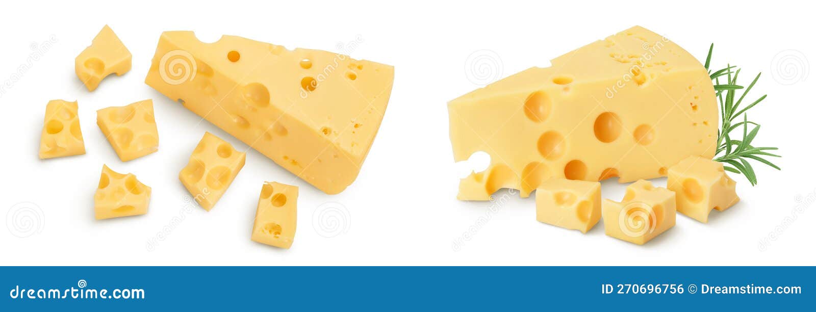 Piece of Cheese Isolated on White Background . Top View Stock Photo ...