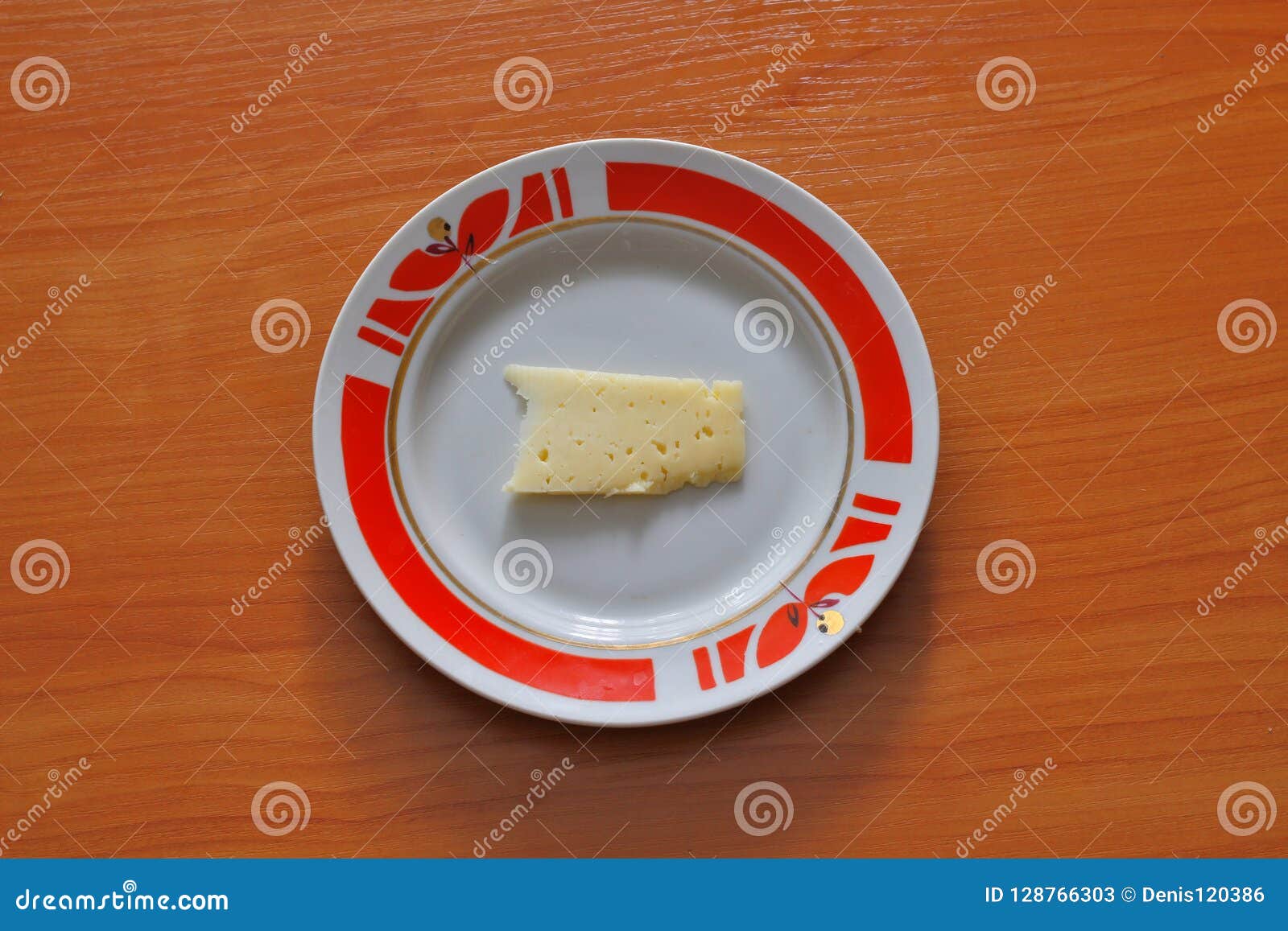 Piece of cheese stock image. Image of plate, cheese - 128766303