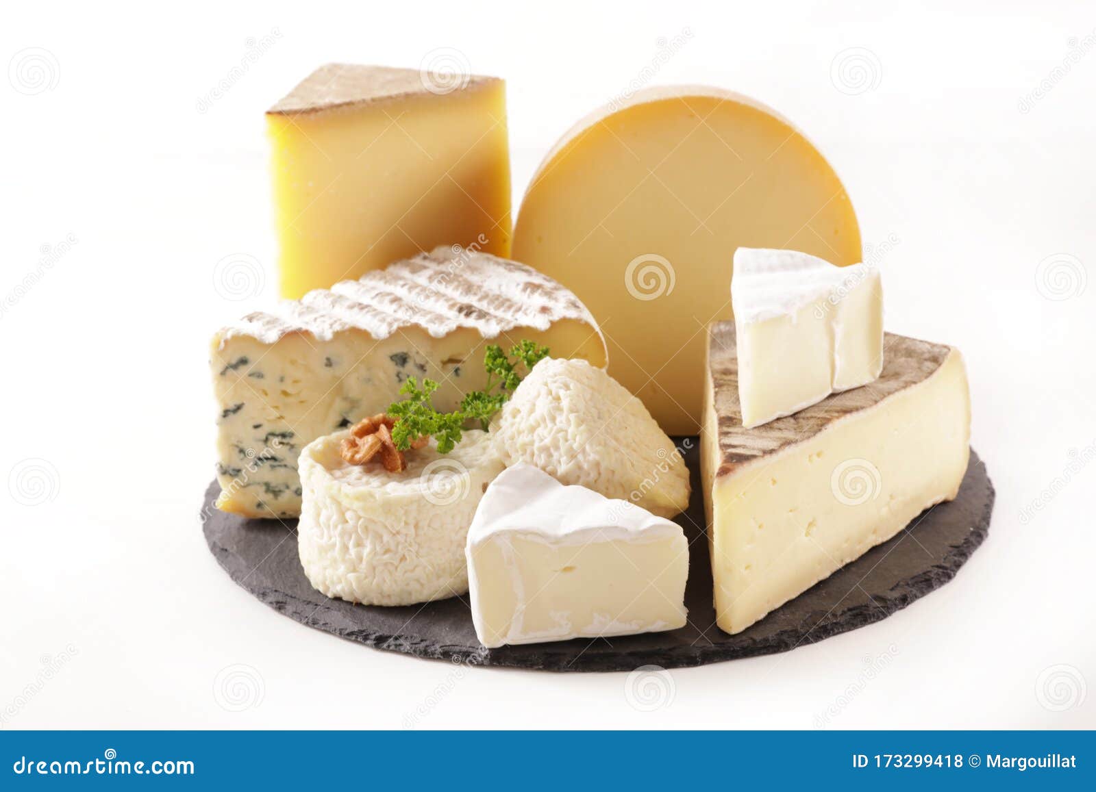 Variety Of Assorted Flavors Chocolate Candies On Stone Plate Stock ...